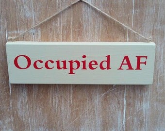 Occupied sign | Etsy