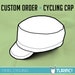 Custom Cycling Cap Elytron Cycle Cap Turific by TurificHandmade