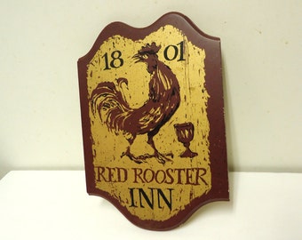 Rooster plaque | Etsy