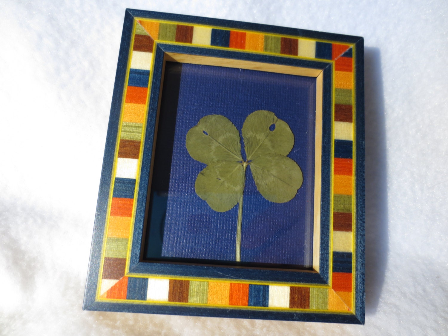 Framed Four Leaf Clover from LuckAndButtons on Etsy Studio