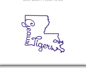 Lsu svg file | Etsy