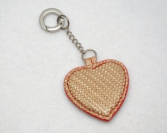 Heart keychain | Etsy
