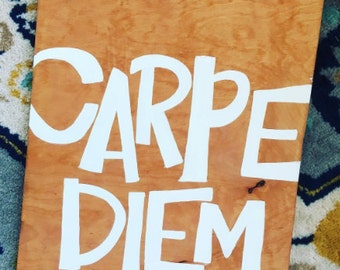 Carpe diem sign | Etsy
