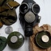 Soviet Russian gas mask GP-7. Black rubber. With filter New.