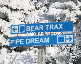 Ski trail signs | Etsy