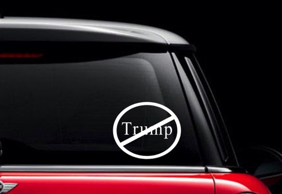 No Trump Decal / No Trump Bumper Sticker / Antitrump Bumper