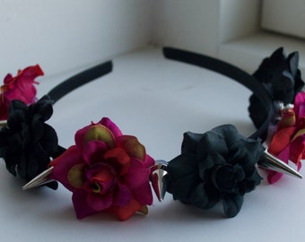 Spike flower crown | Etsy