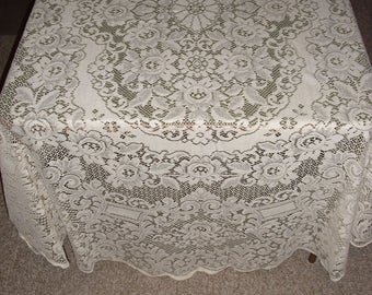 Off white tablecloth | Etsy