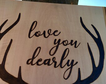 I love you dearly | Etsy