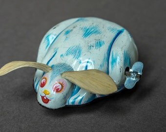 Items similar to Baby Rattle Girl Bunny c1930s Japan Celluloid on Etsy