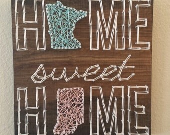 Two state string art | Etsy