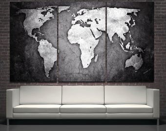 Abstract world map | Etsy
