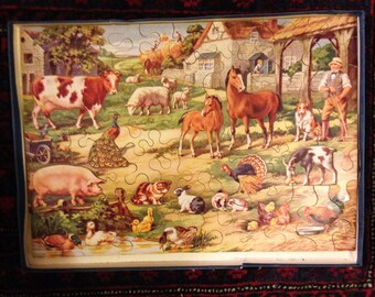 Wooden farm toys | Etsy