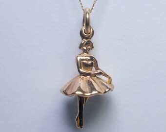 Gold ballerina | Etsy