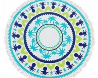 Round beach towel | Etsy