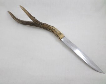 Deer antler knife | Etsy