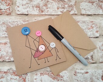 Stick figure family | Etsy