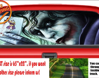 Joker face decal | Etsy