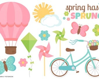 Air balloon clip art | Etsy