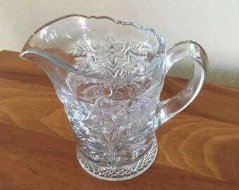 Cut glass pitcher | Etsy