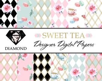 Tea party graphics | Etsy