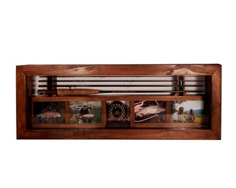 Fly Fishing Rod Display Case-Lighted Vertical