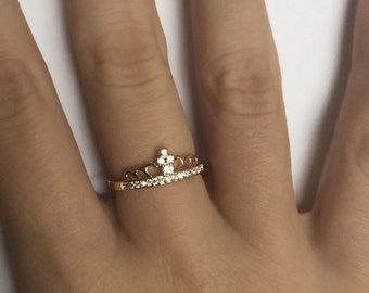 Queen crown ring | Etsy