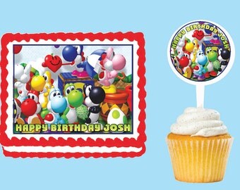 Yoshi cake topper | Etsy