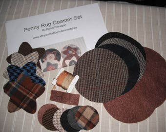 Penny rug kit | Etsy