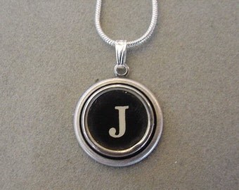 Letter j necklace | Etsy