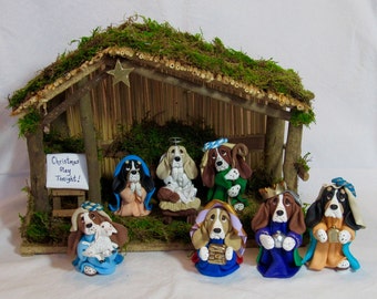 Unique dog nativity related items | Etsy