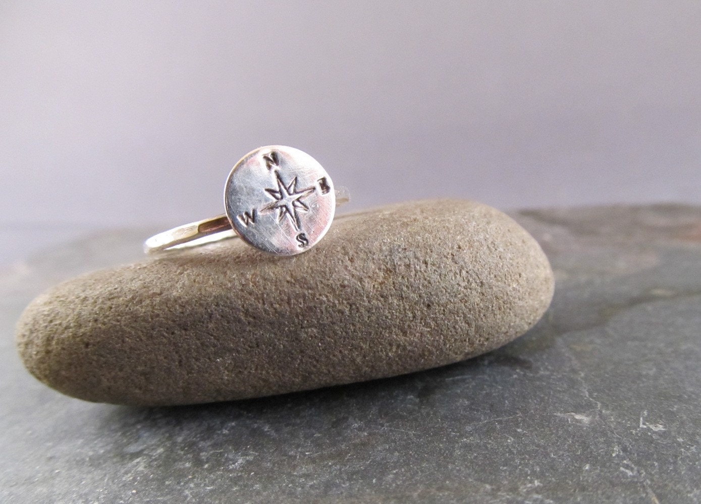 Compass Ring silver compass ring graduation gift