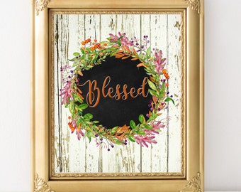 Blessed sign | Etsy