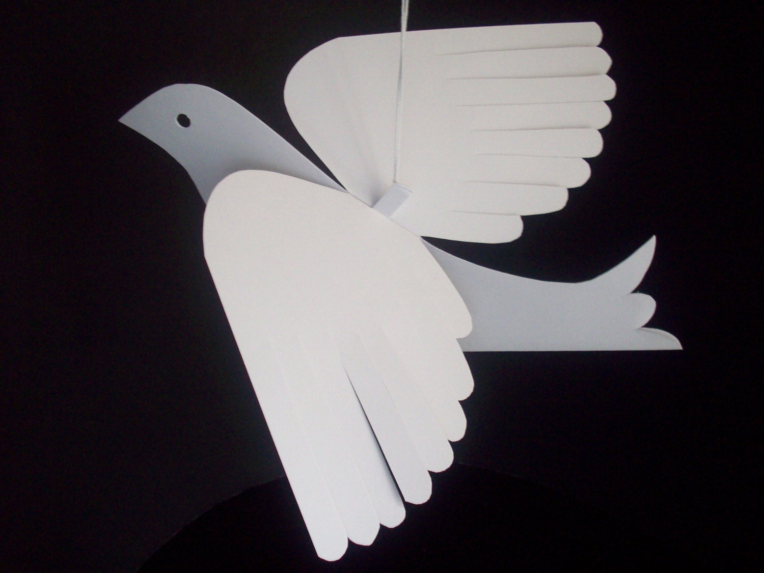 Paper BirdsSix Medium White Paper Doves