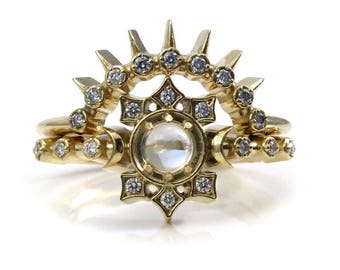 Star engagement ring | Etsy