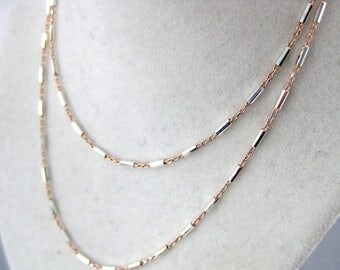 Flat bar necklace | Etsy