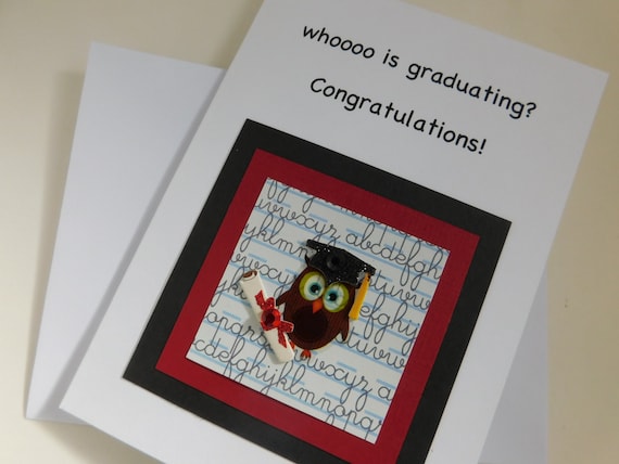 Items similar to Graduation Card - Elementary School Graduation Card ...