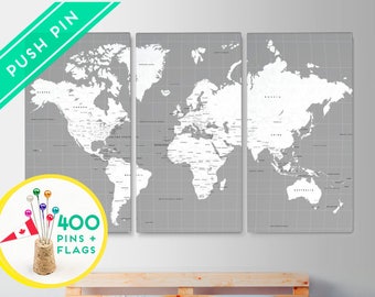 Push pin globe | Etsy