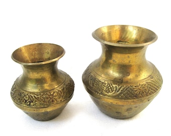 India brass vase | Etsy