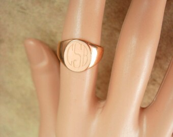 Womens signet ring | Etsy