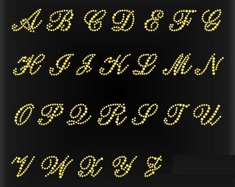 Alphabet bling | Etsy