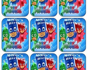 Pj mask labels | Etsy