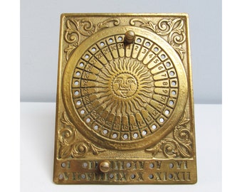 Brass calendar | Etsy