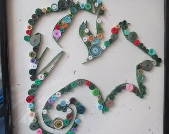 Quilled dragon | Etsy