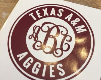 Aggies decal | Etsy