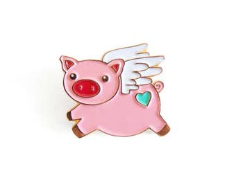 Pig pin | Etsy