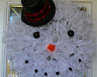 Unique snowman head wreath related items | Etsy