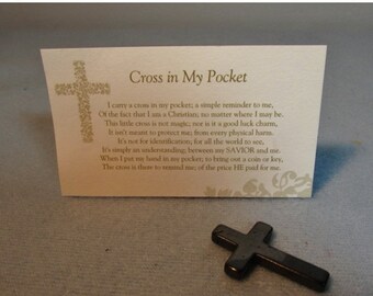 Cross in my pocket | Etsy