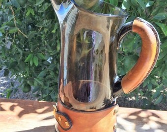 Glass beer pitcher | Etsy