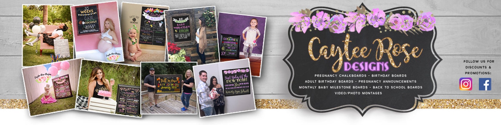 Photoshop Chalkboard Designs and Custom Video by CayteeRoseDesigns